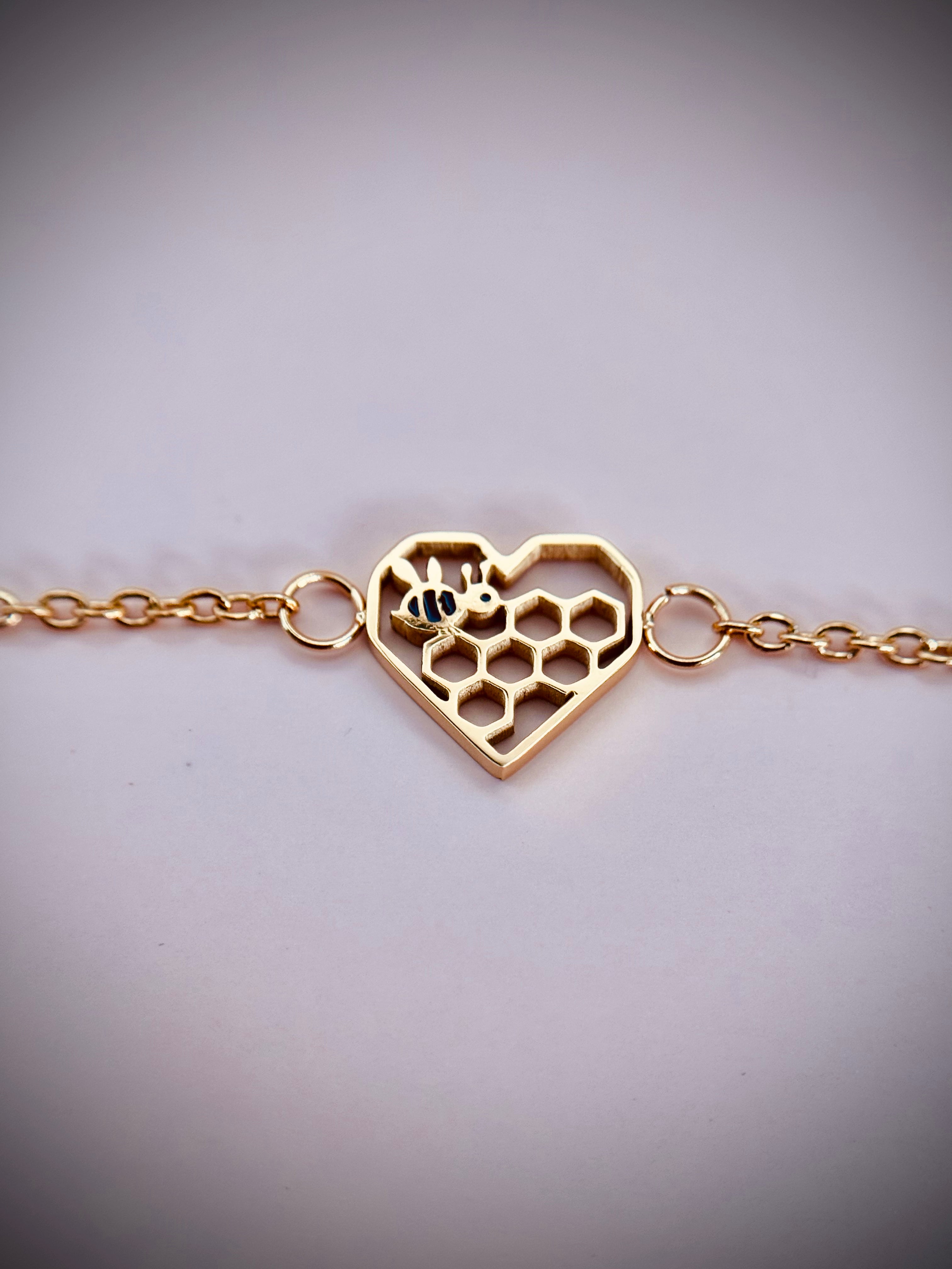 Honeycomb Heart Bracelet – Bee Mission